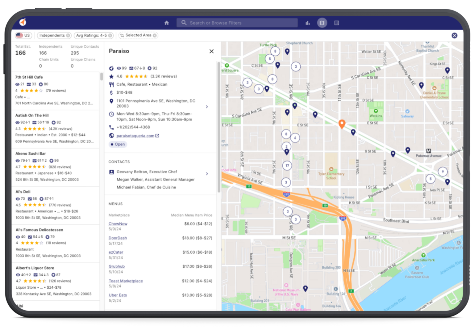 Find Restaurants that use Resy - Brizo FoodMetrics