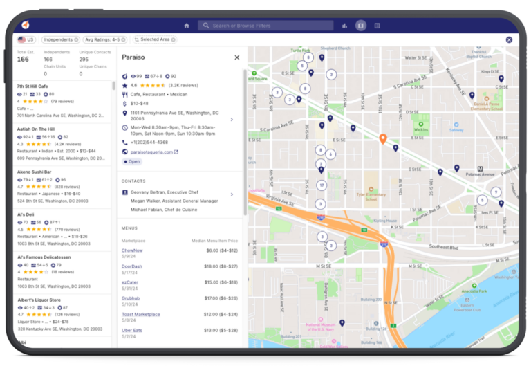 Find Restaurants that use Bing Maps - Brizo FoodMetrics